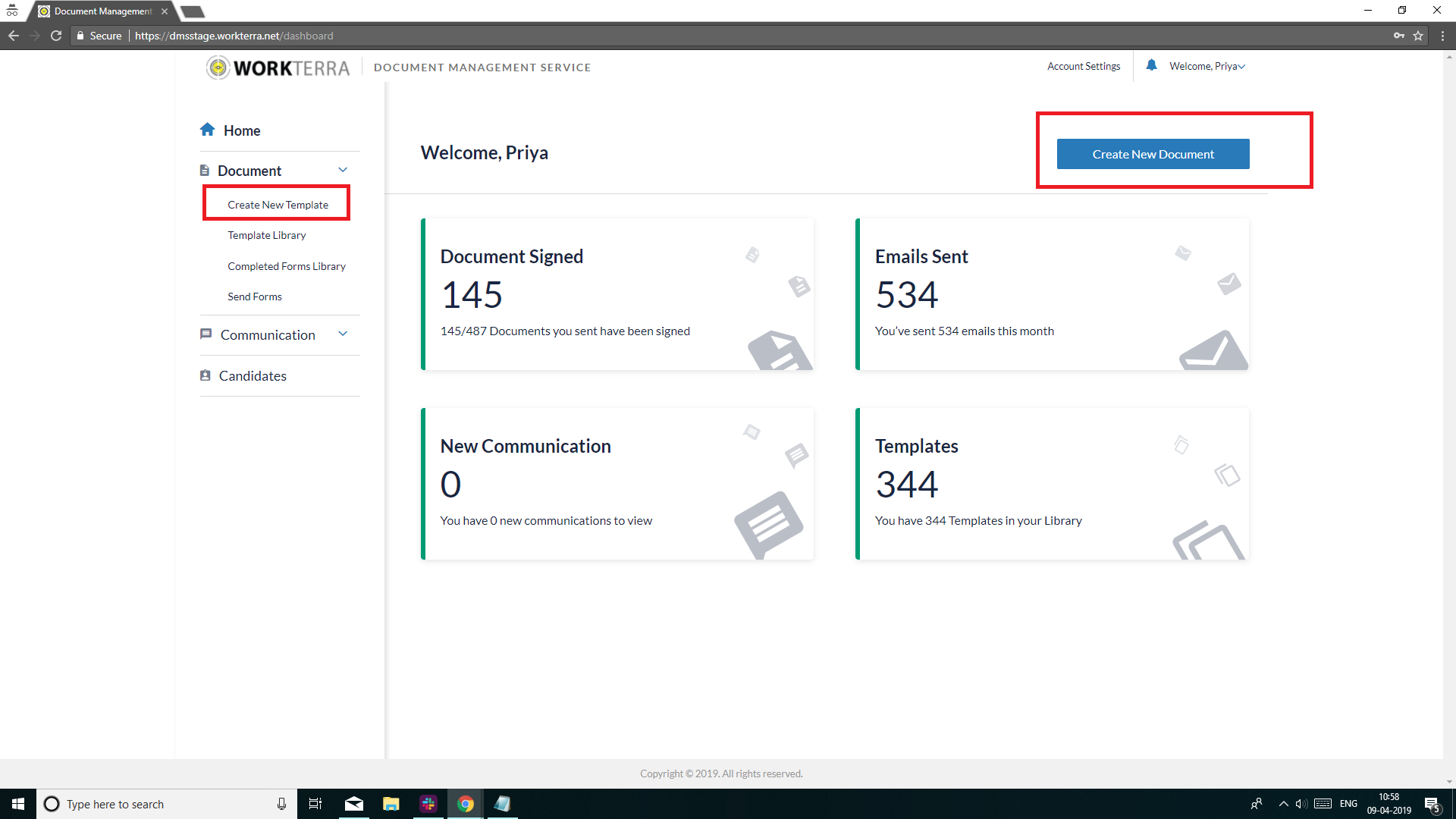 [DMS-1101] DMS | Admin | Change text document to Template - Workterra Jira